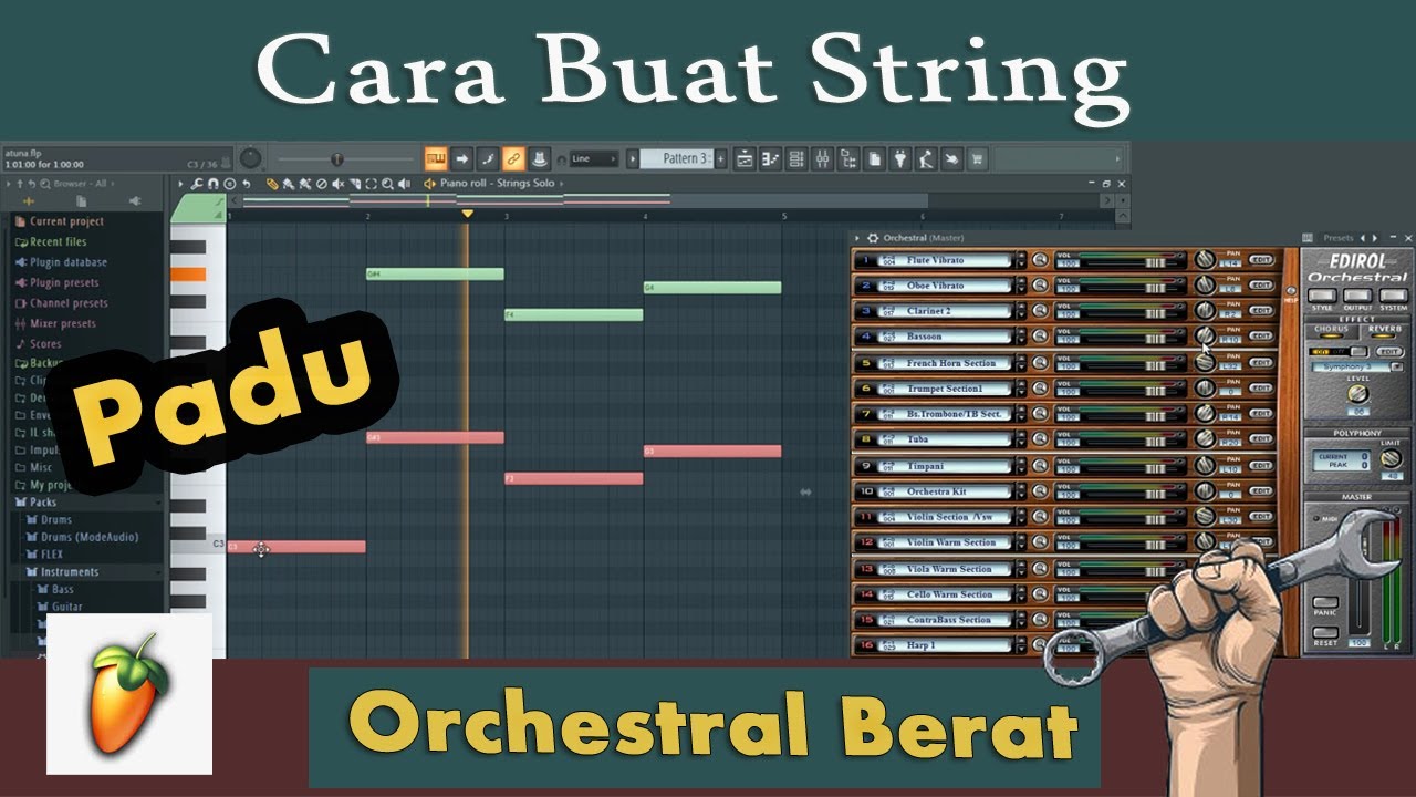 Cara Buat String / Orchestra Di Fl Studio - YouTube