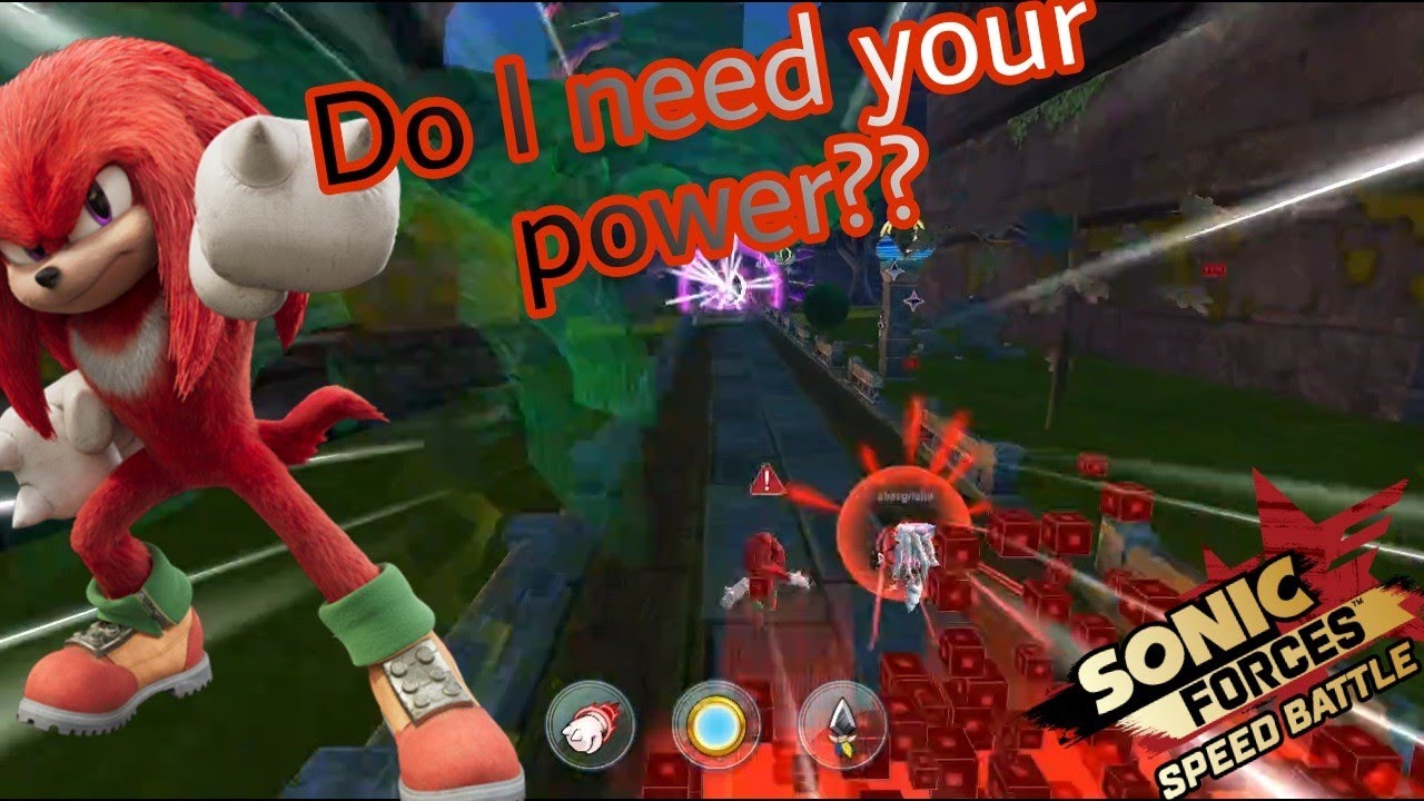 Sonic Forces Speed Battle Movie Knuckles New Character (HD Widescreen ...