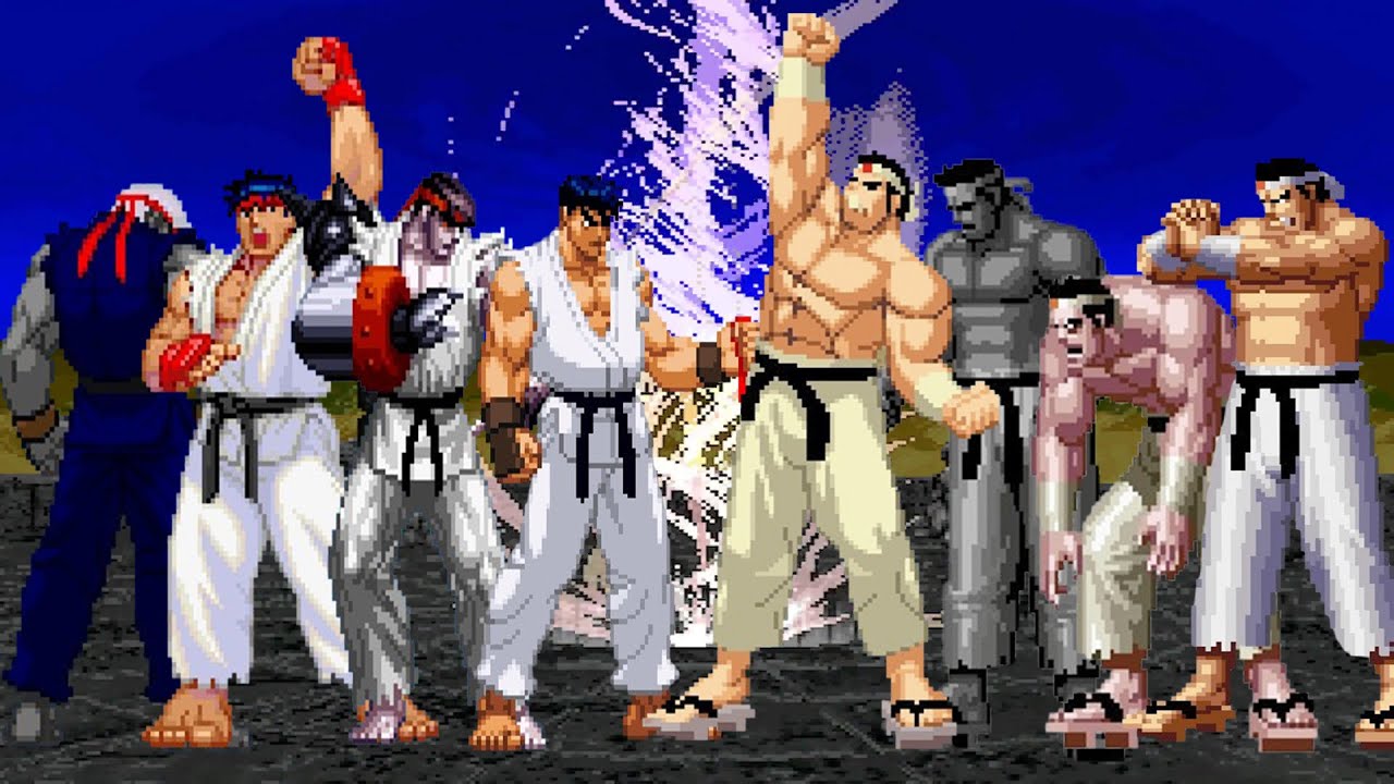 [KOF Mugen] Ryu Team vs Goro Daimon Team - YouTube