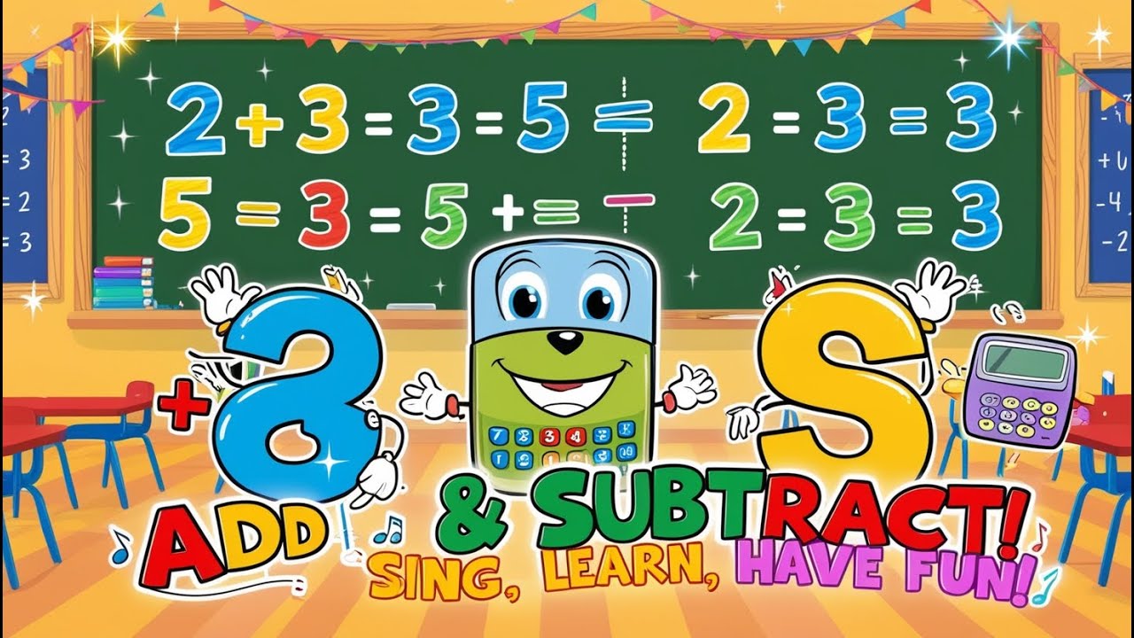 Learn Addition and Subtraction Fast with This Catchy Kids Song - YouTube