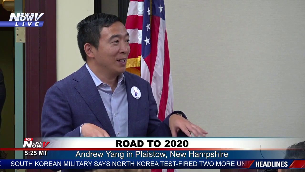 FULL CAPACITY: Presidential candidate Andrew Yang gets big crowd in NH ...