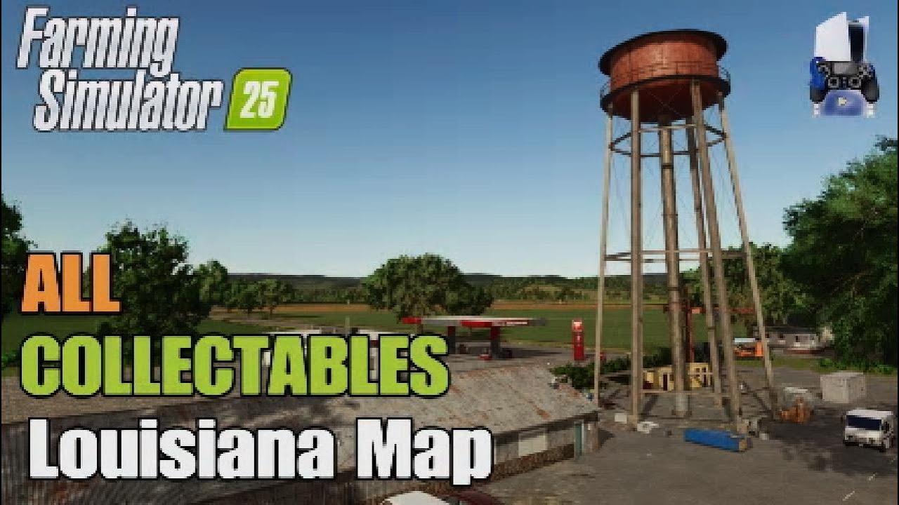 Collectables Louisiana Map | FS25 | Console | Earn extra money | All 25 ...