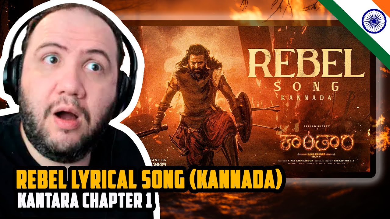 🇮🇳 Rebel Lyrical Song (Kannada) Kantara Chapter 1 | Rishab Shetty ...