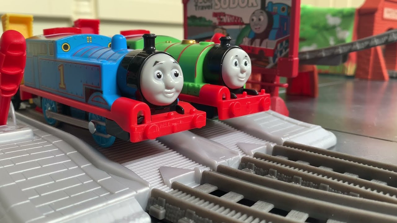 Thomas Motorised Talking Thomas and Percy Train Set Review - YouTube