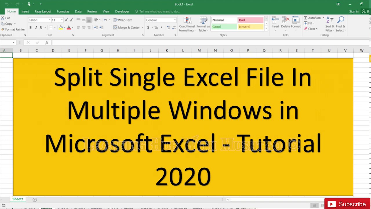 Split Worksheet Into Windows In Microsoft Excel Tutorial 2020 YouTube split-worksheet-into-windows-in-microsoft-excel-tutorial-2020-youtube