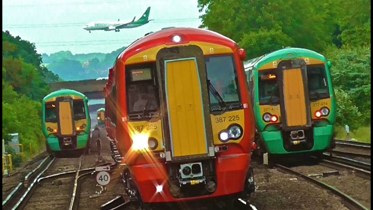 Brand New Gatwick Express Class 387/2s - 387225 + 387227 On A Test Run ...