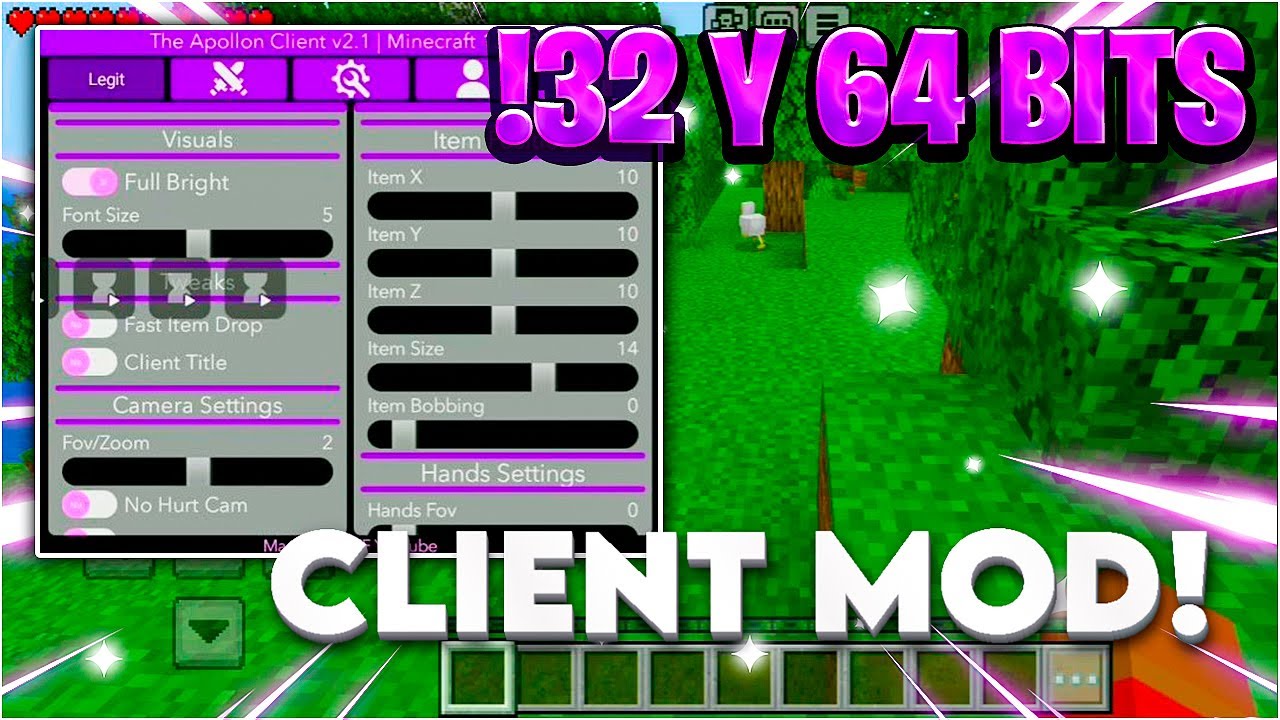 💜 !APOLLON CLIENT 1.20.80 32 Y 64 BITS PARA MINECRAFT PE! (Fly, Speed ...