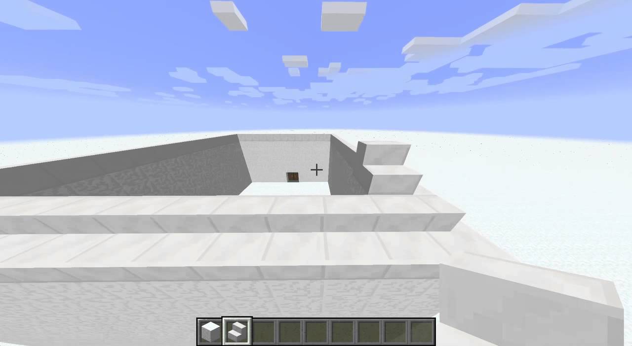 How To Make A Snow House In Minecraft - YouTube