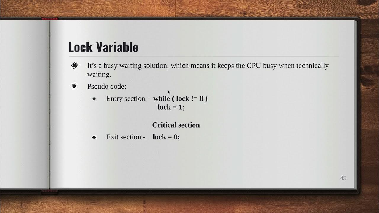 #20 Lock Variable - Synchronisation Mechanism - YouTube