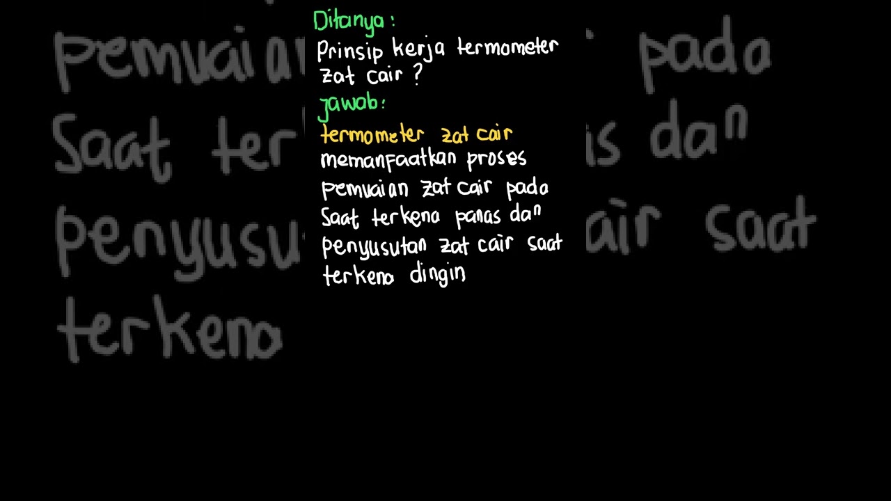 Prinsip kerja dari termometer zat cair yai... | IPA Untuk SMP/M | Kelas ...