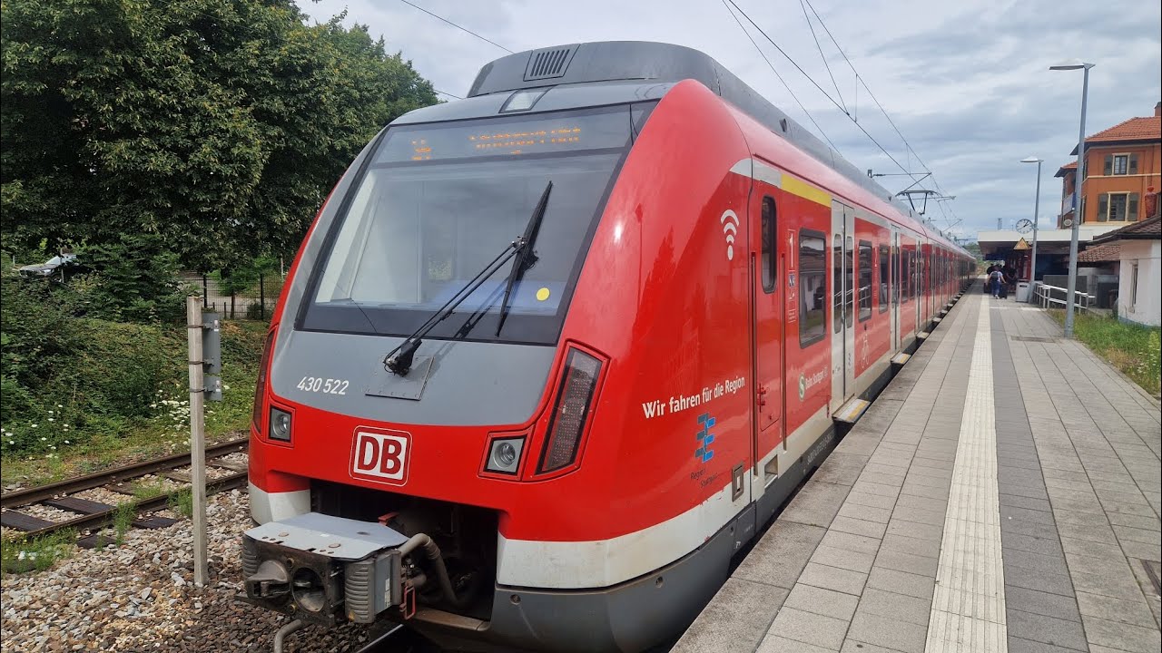 S-Bahn Stuttgart | Mitfahrt in der S4 von Marbach (Neckar) bis Stuttgart Hbf (oben) in der BR ...