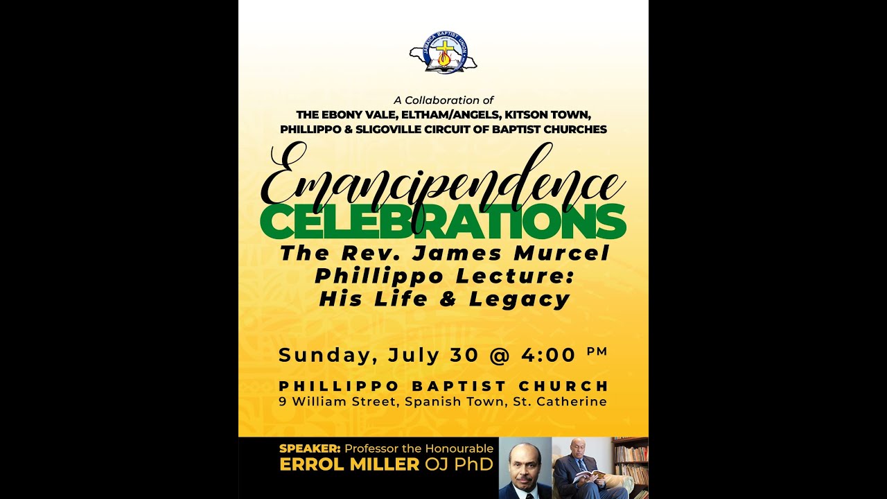 Phillippo Baptist Church The James Murcel Phillippo Lecture: His Life ...
