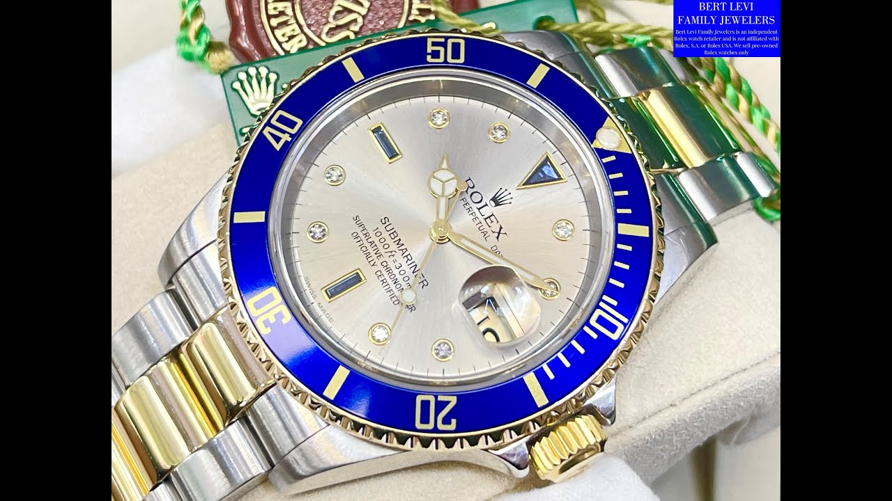 Rolex 16613 Submariner Oyster Perpetual Date40mm Steel 18k Gold Orig ...