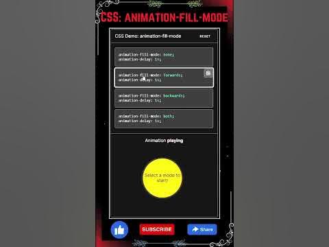 #20 #css Animation-fill-mode - YouTube