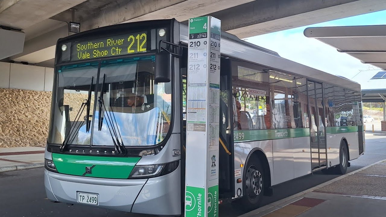 Transperth Bus Route No. 212 (TP2499) Thornlie Station to Southern ...