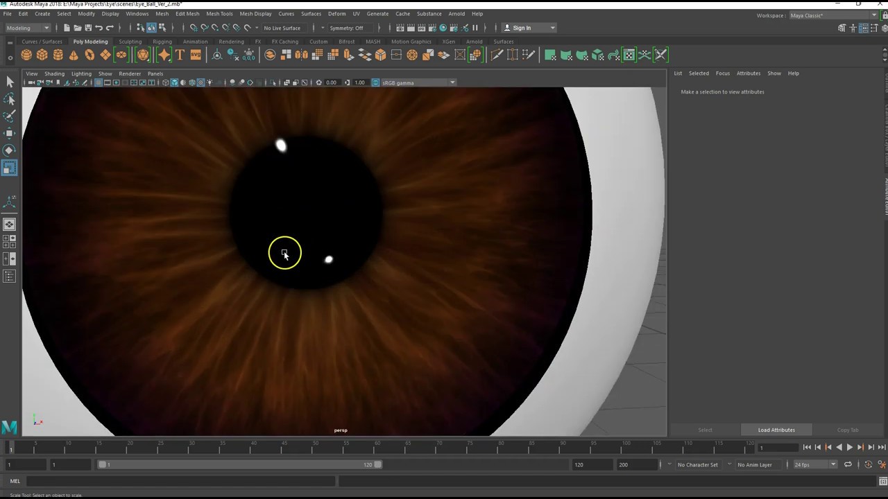 Modeling Anime Style 3D Eyes in Maya - YouTube