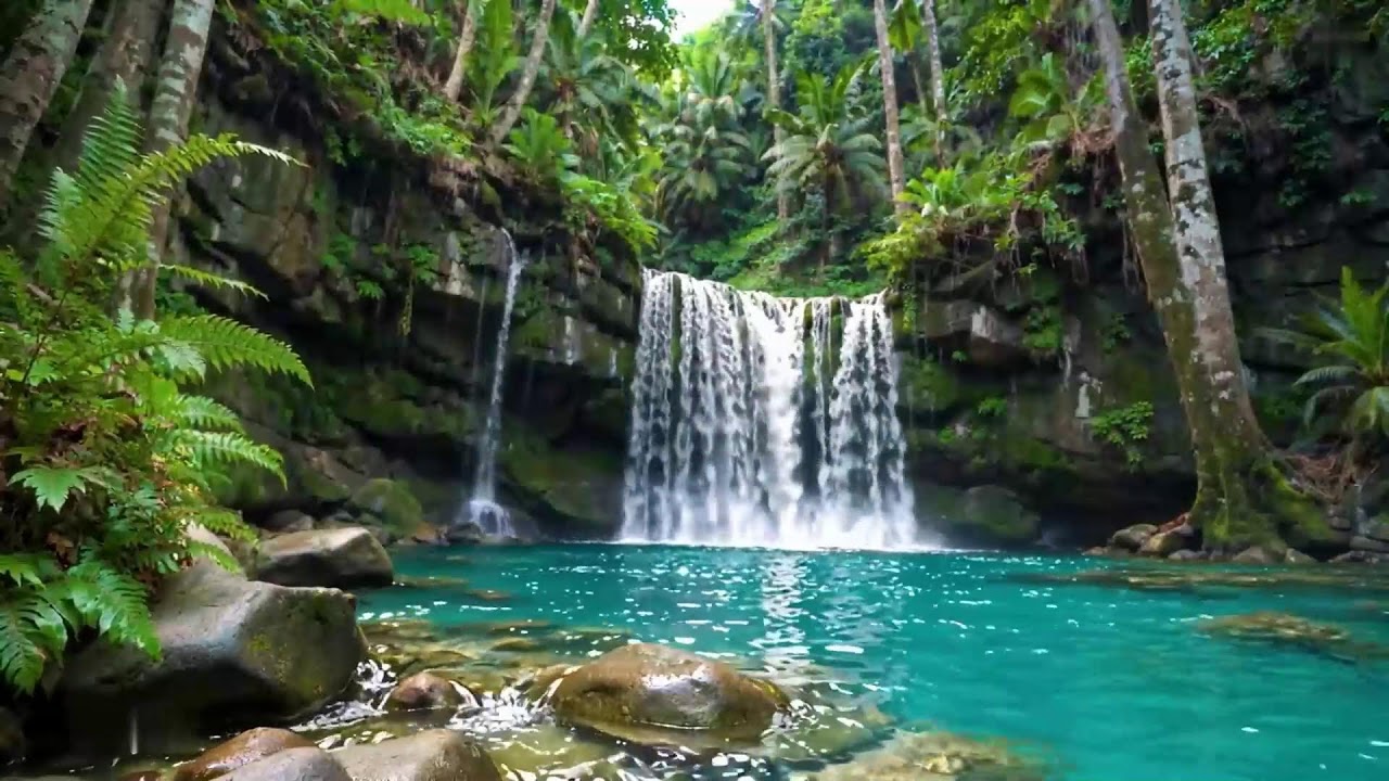 "Drift into Peace with the Cool and Crystal-Clear Sounds of Waterfall ...