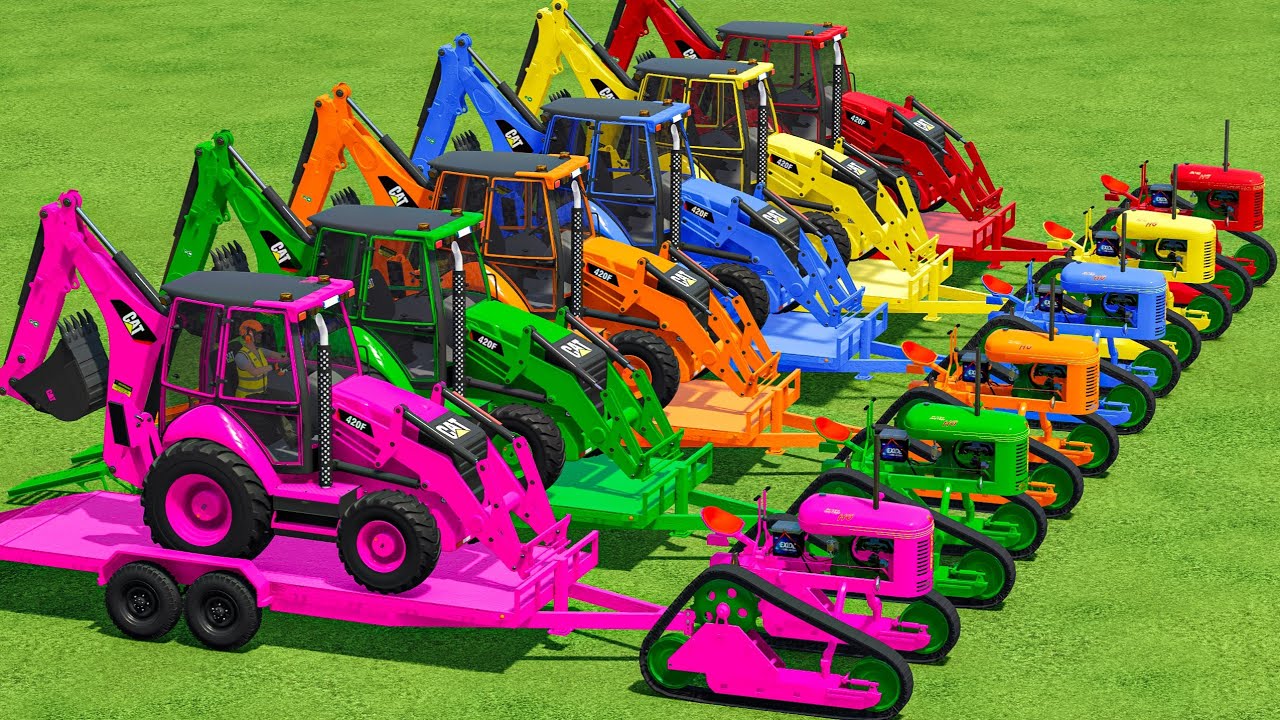 JCB LOADED WITH MINI LOADER & MINI TRACTOR IN FS22 | FARMING SIMULATOR ...