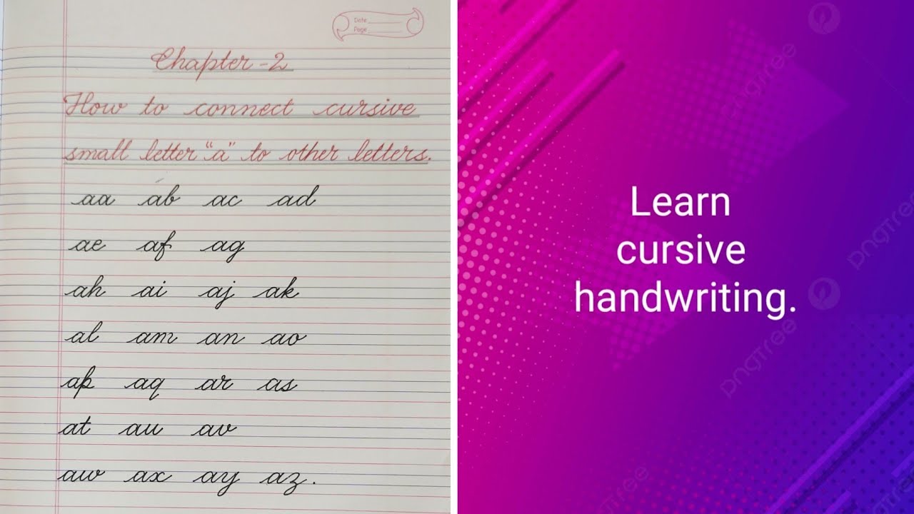 Alphabet's avenue - How to improve cursive handwriting. - YouTube