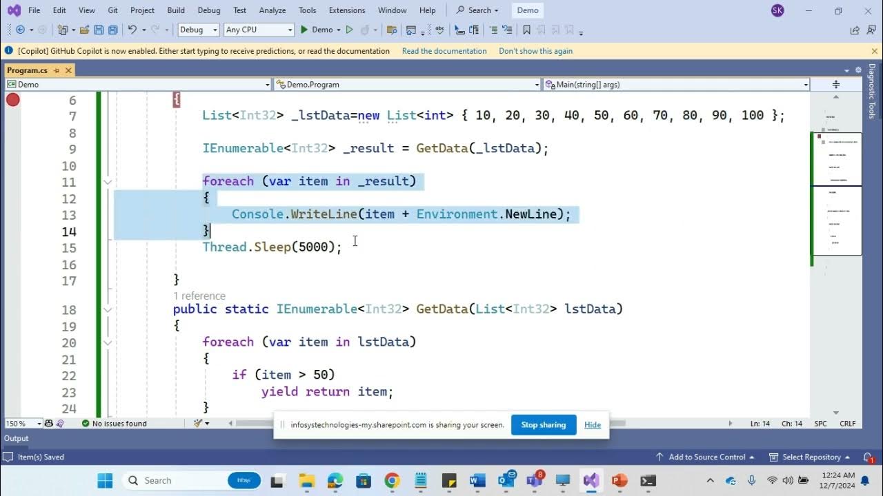 Yield Keyword in C# - YouTube
