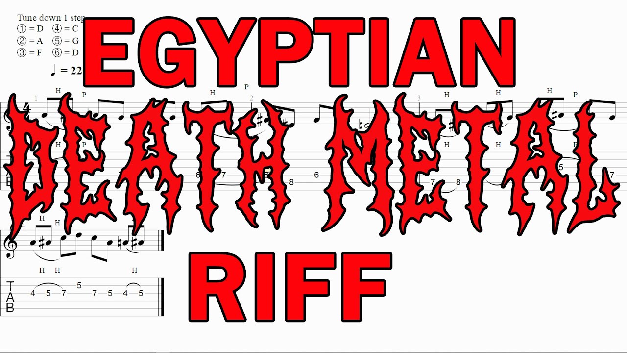 EGYPTIAN DEATH METAL RIFF - YouTube