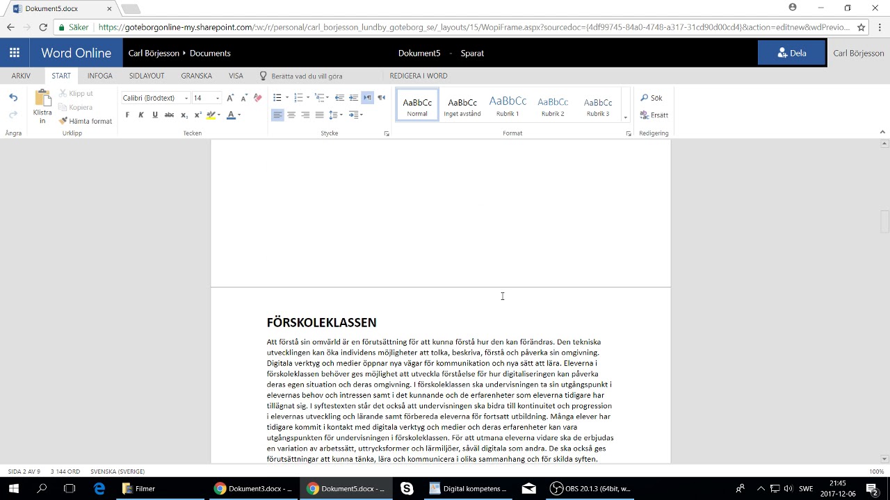 Digital kompetens Rambergsskolan Del 2 - YouTube