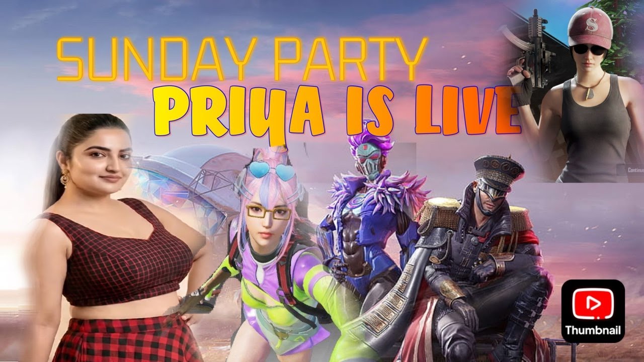 🛑Sunday party with priya is live with pubg mobile #legendhydra #viral ...