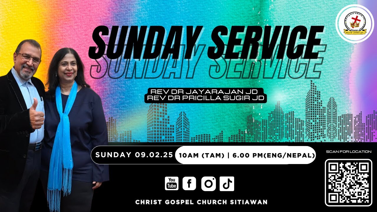 LIVE: Christ Gospel Church Sitiawan | Holy Communion Sunday | Rev ...