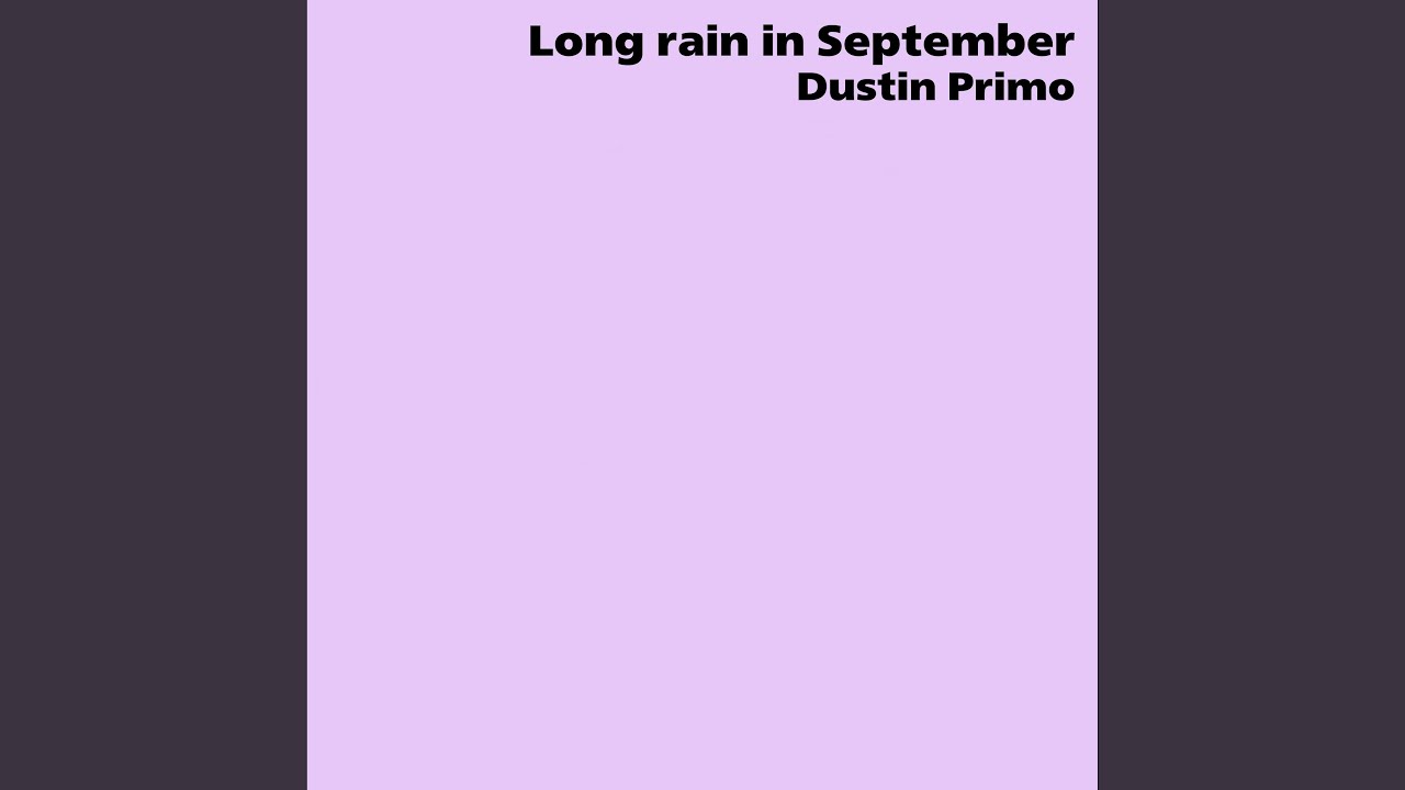 Long rain in September four - YouTube