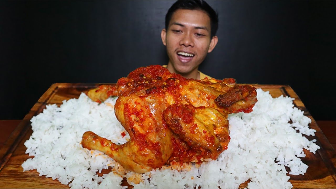 BEUHH!! PARAH!! MUKBANG OSENG SAMBAL AYAM UTUH KALO LAUKNYA UDAH AYAM ...