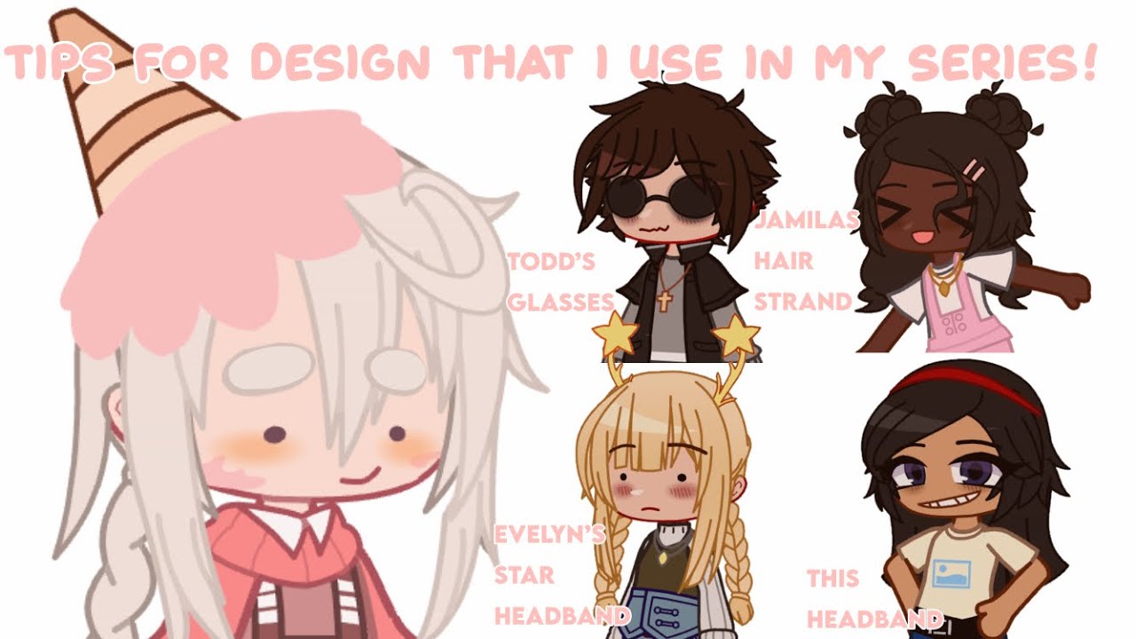 Tips for designs I used in my series! - Gacha Club - YouTube