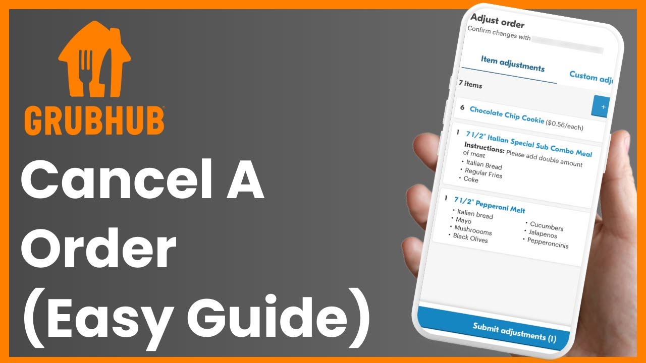 How to Cancel a Grubhub Order ! - YouTube