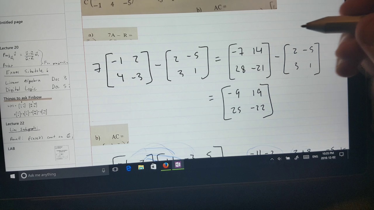 Linear Algebra - Final Exam Study Summary (Part 1) - YouTube