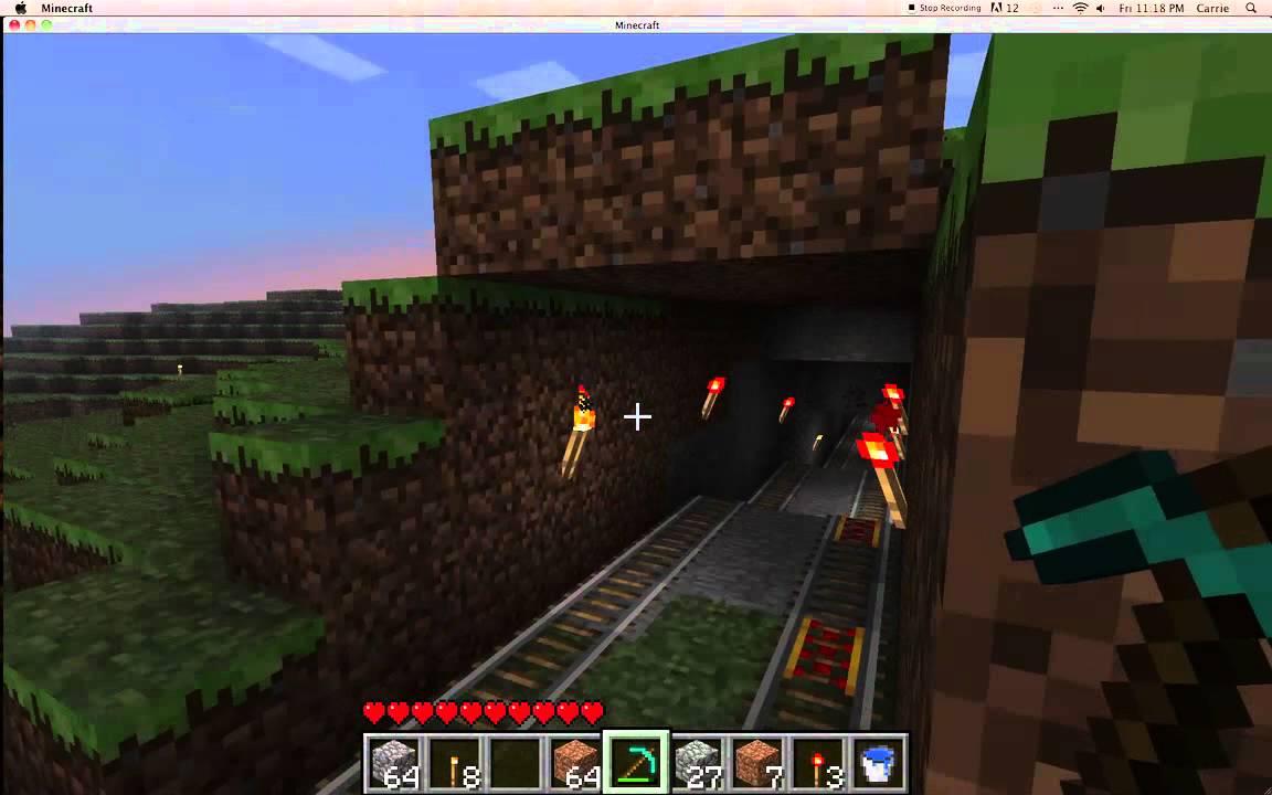 Minecraft - How to Use Storage Minecart to Transport Goods - YouTube