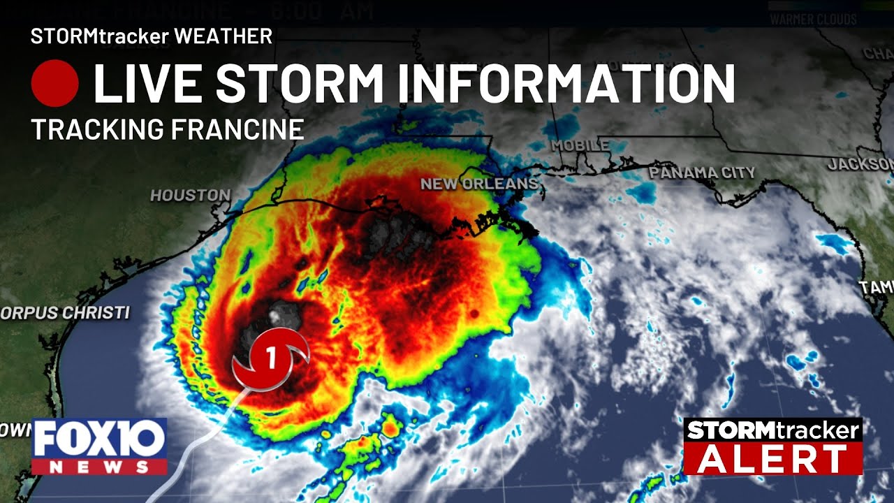 🔴 LIVE FRANCINE TRACKER: Live updates, radar, satellite, storm impacts ...
