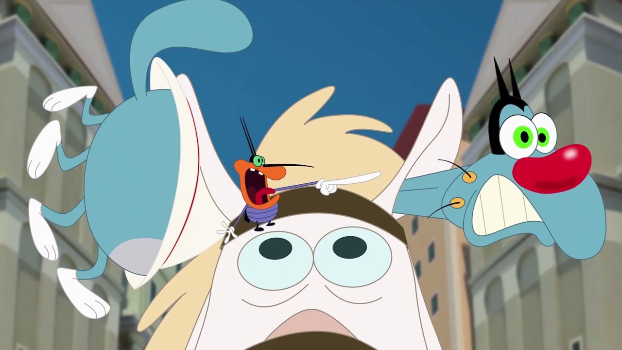 Oggy and the Cockroaches - 😱 IN A HORSE'S BRAIN 😱 (S05E05) Full episode ...