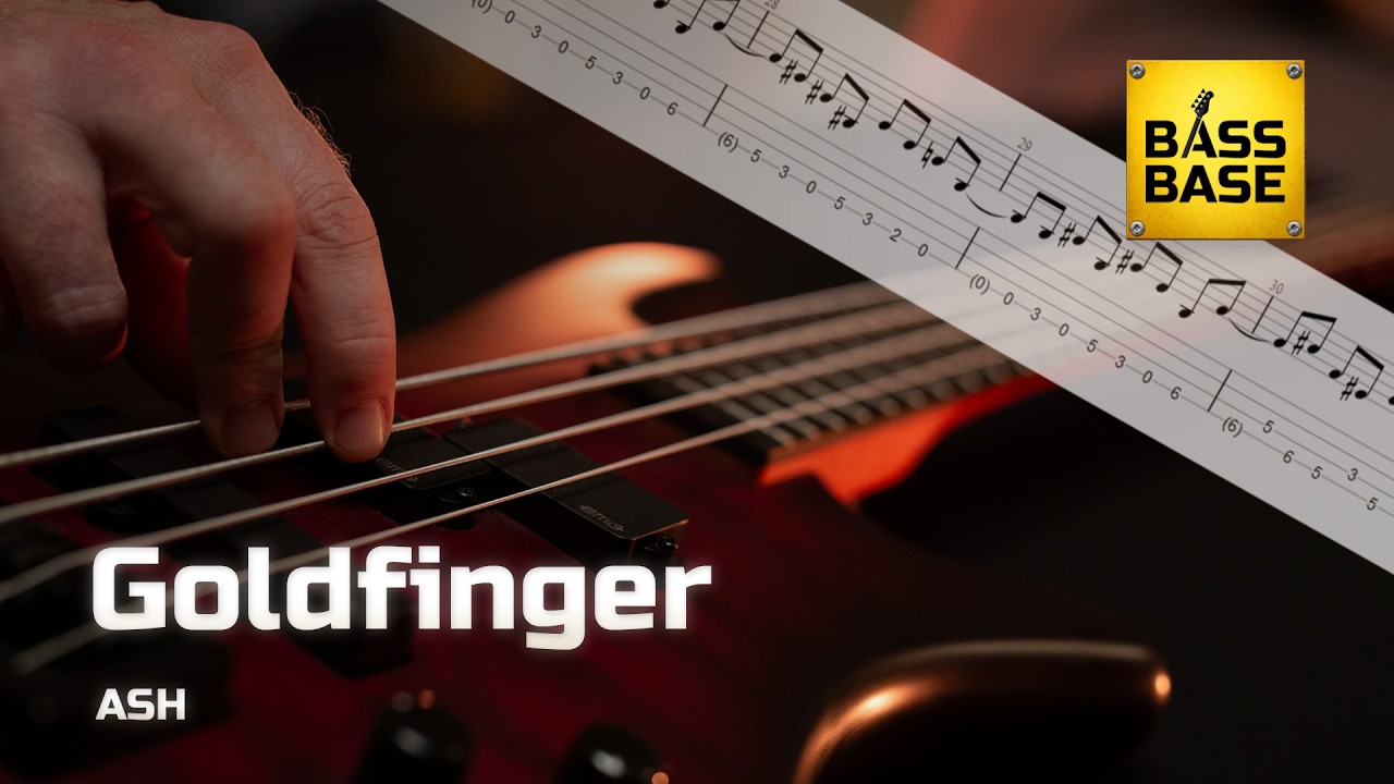Ash - Goldfinger - Bass cover with tabs - YouTube
