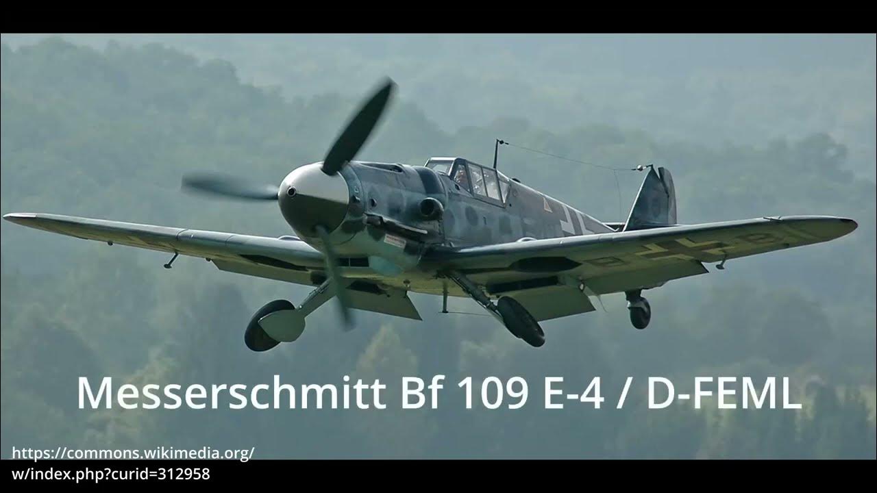 ME 109 over Hangelar - YouTube