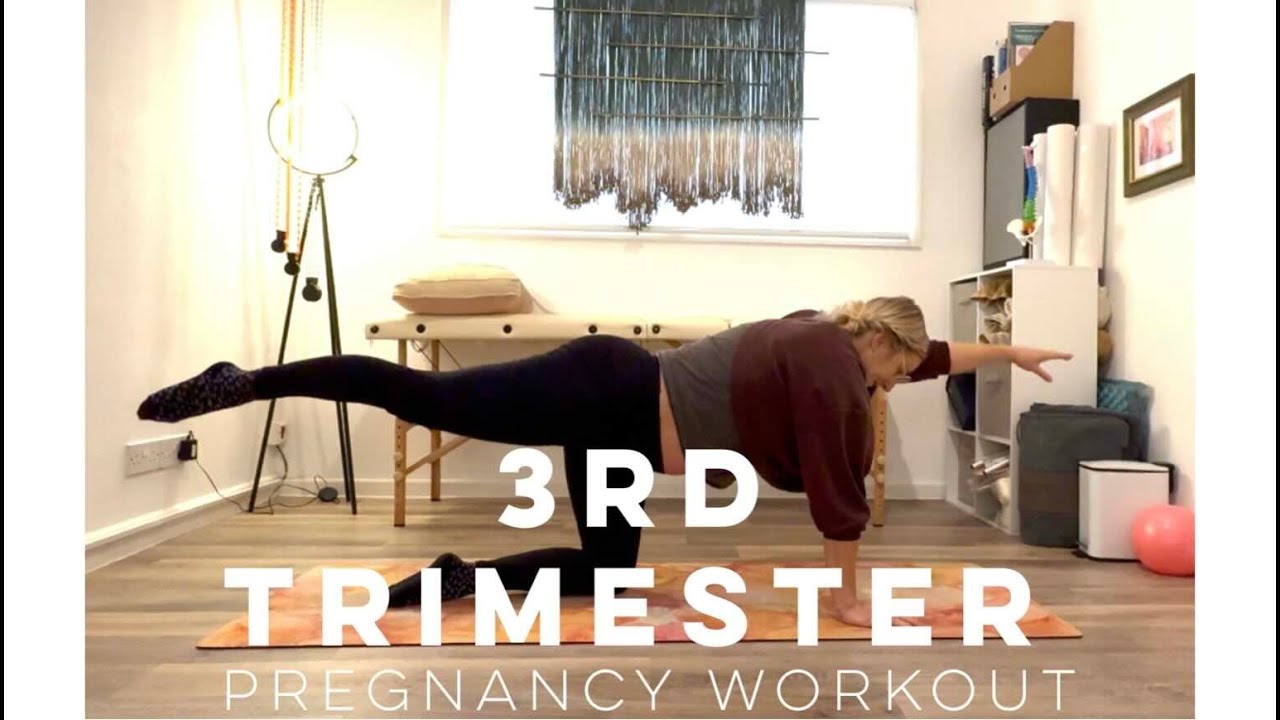 Third trimester workout - YouTube