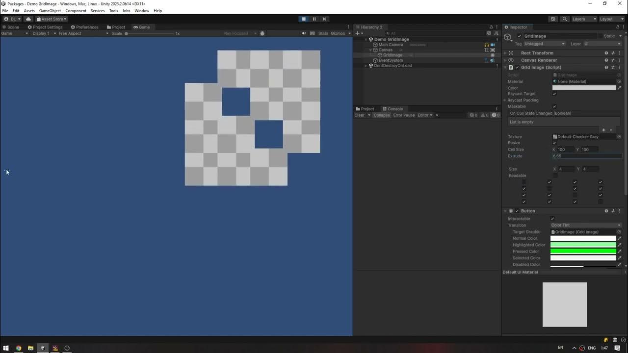 Unity3d UI Grid Raw Image - YouTube