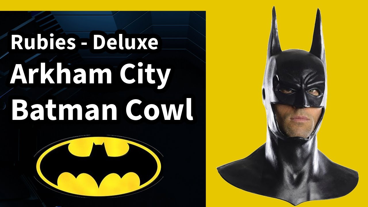 Batman Cowl Mask Review - "Arkham City" by Rubies #batman - YouTube