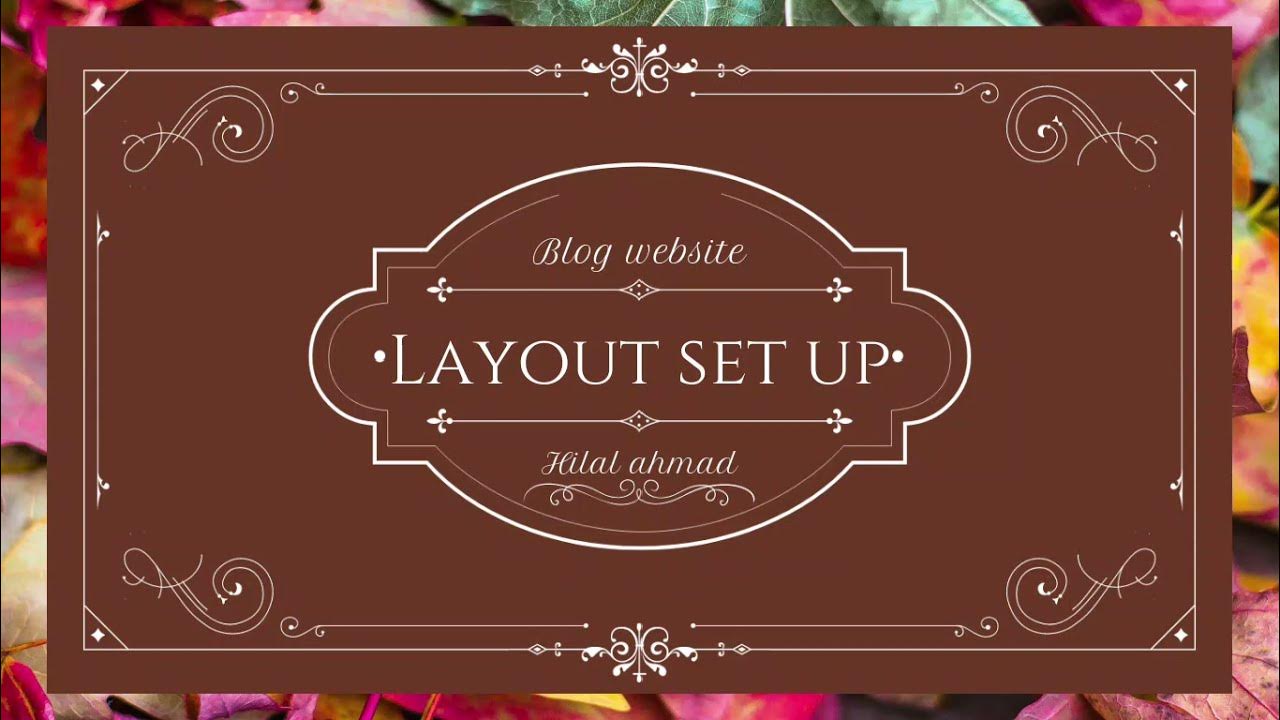 #1 laravel and livewire | layout set up | blog website - YouTube