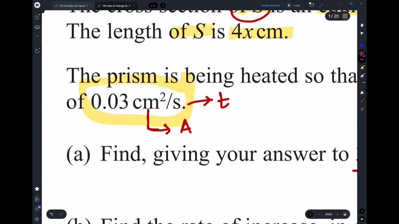 IGCSE PURE MATH RATE OF CHANGE PART 1 - YouTube