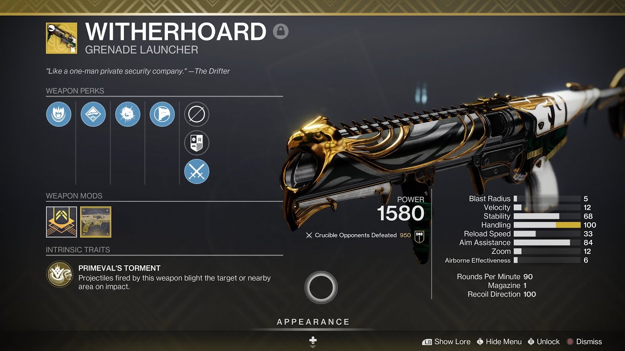 Witherhoard Direct Impacts [Iron Banner/Control Sept 6th to 13th] - YouTube