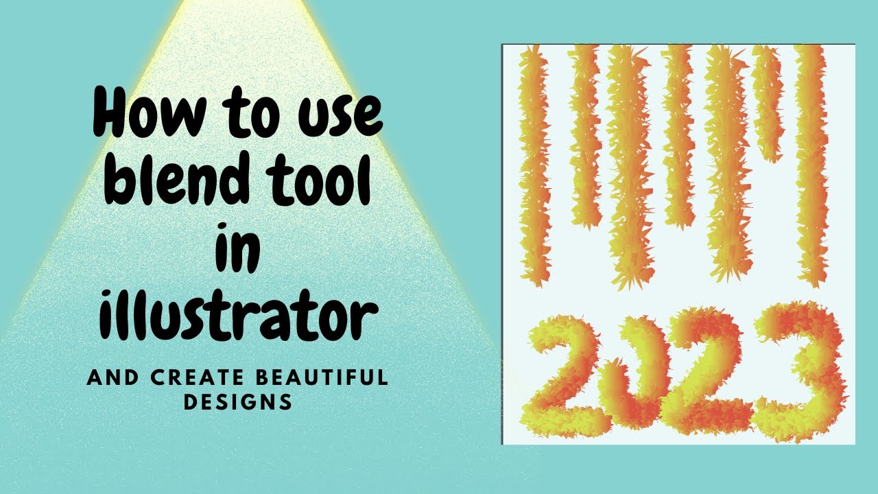 How to use Blend tool in illustrator and create design|| #illustrator # ...