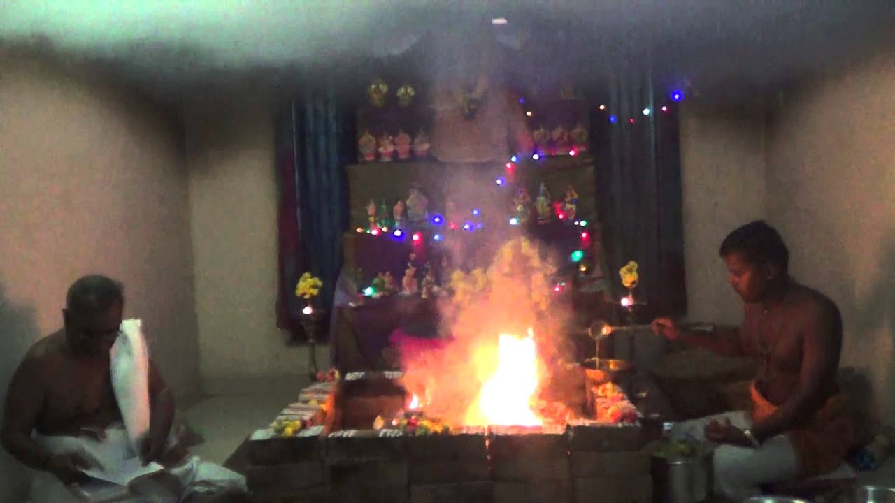 Navratri Day 2 Ritual with ViriViri Ganesha homam part 2 - YouTube
