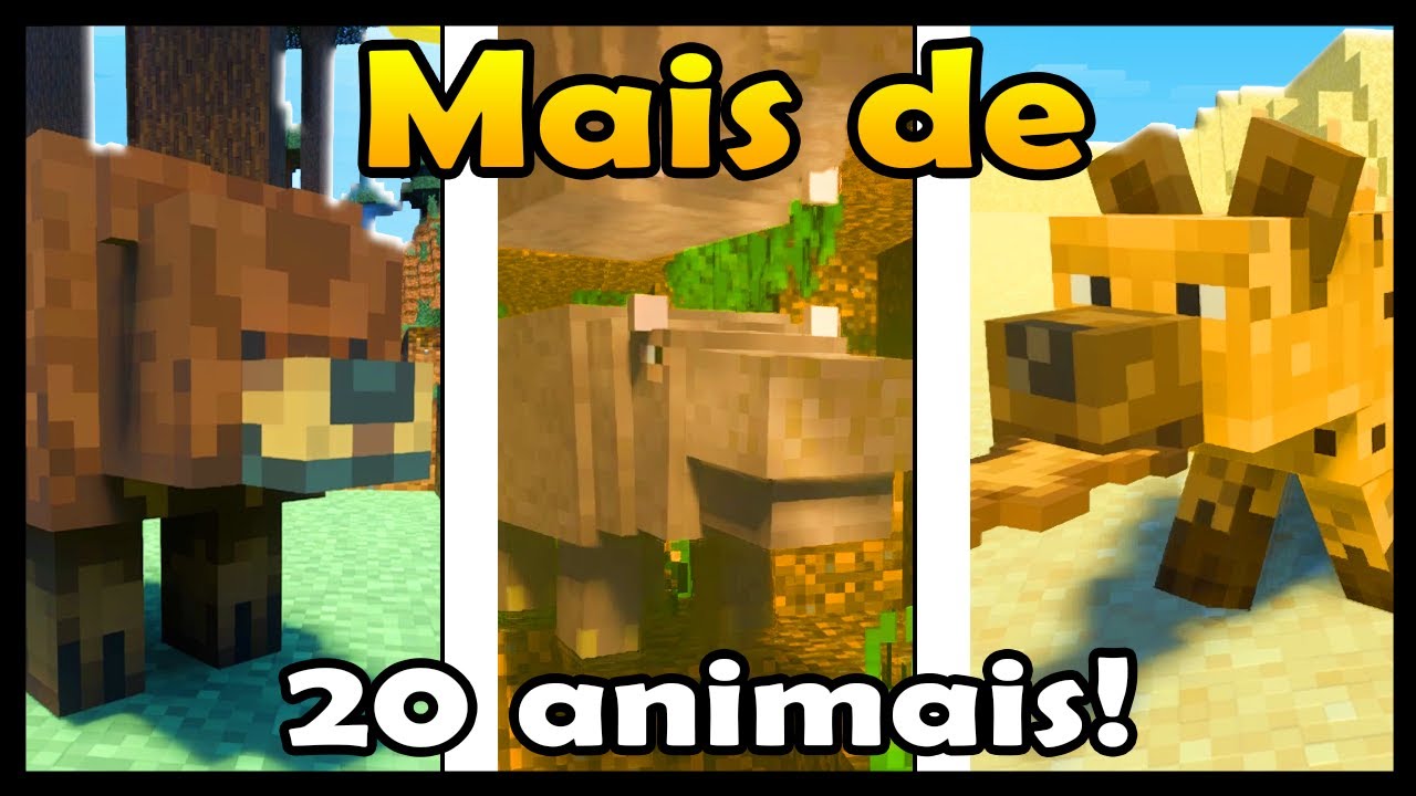 MINECRAFT - UMA VERDADEIRA ATUALIZAÇÃO DE BIOMAS COM VÁRIOS ANIMAIS ...