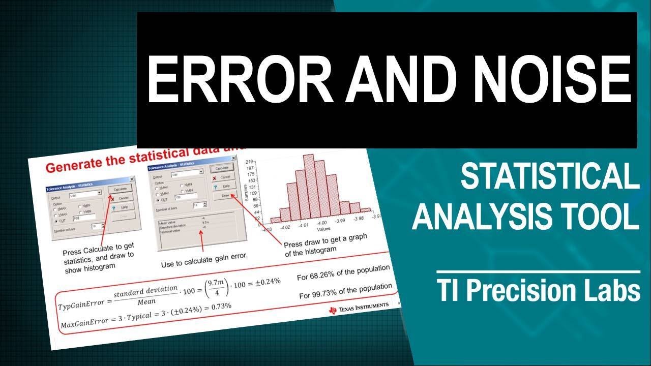 Using SPICE Monte Carlo tool for statistical error analysis - YouTube