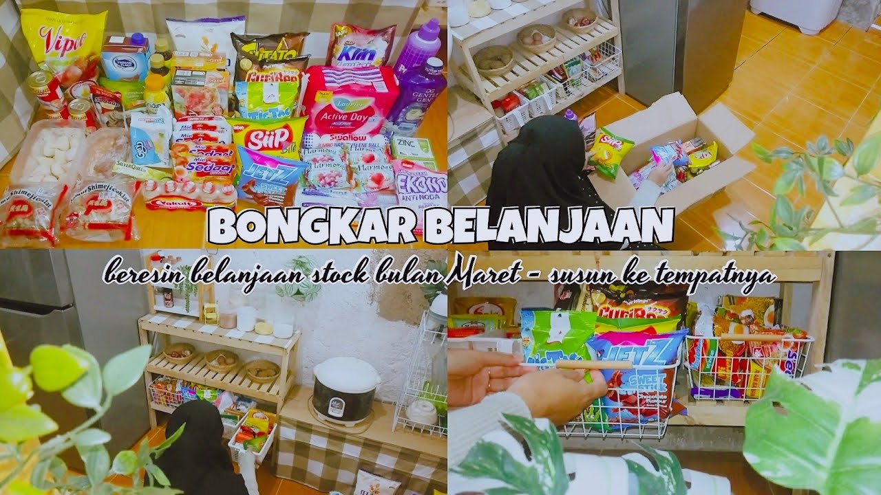 bongkar belanja bulanan | refill & restock kebutuhan dapur - susun ...