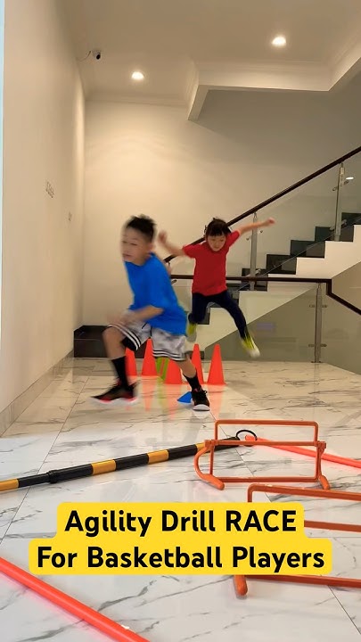 Agility Drill RACE using cones to Improve Speed and Explosive Power for Kids #speedandagility ...